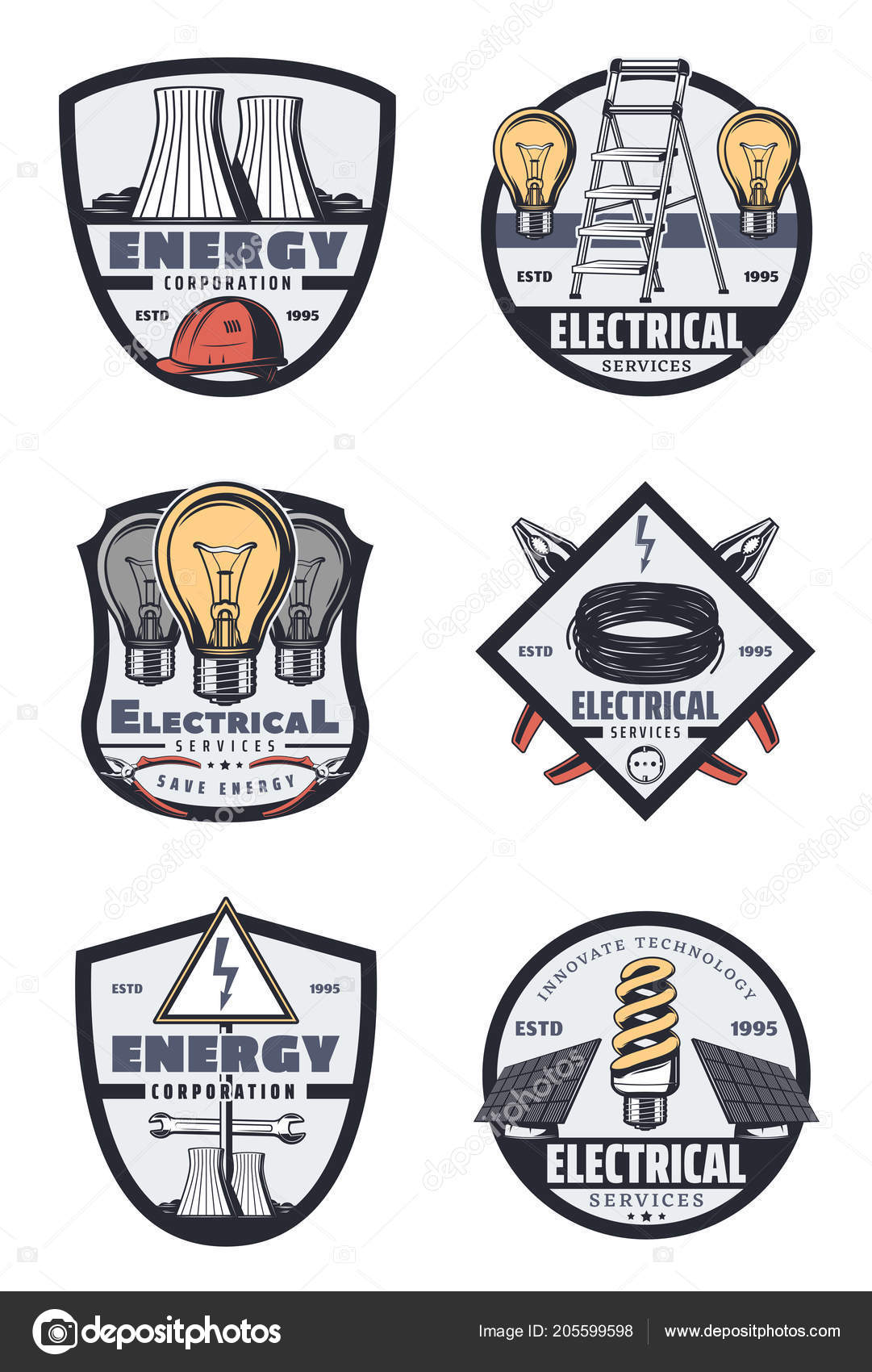 Retro Electric Company Logo