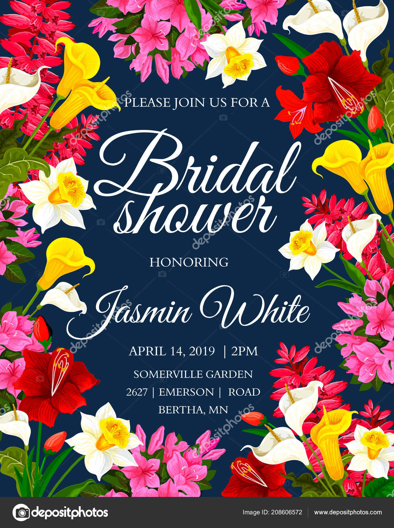 Bridal Shower Borders Purple