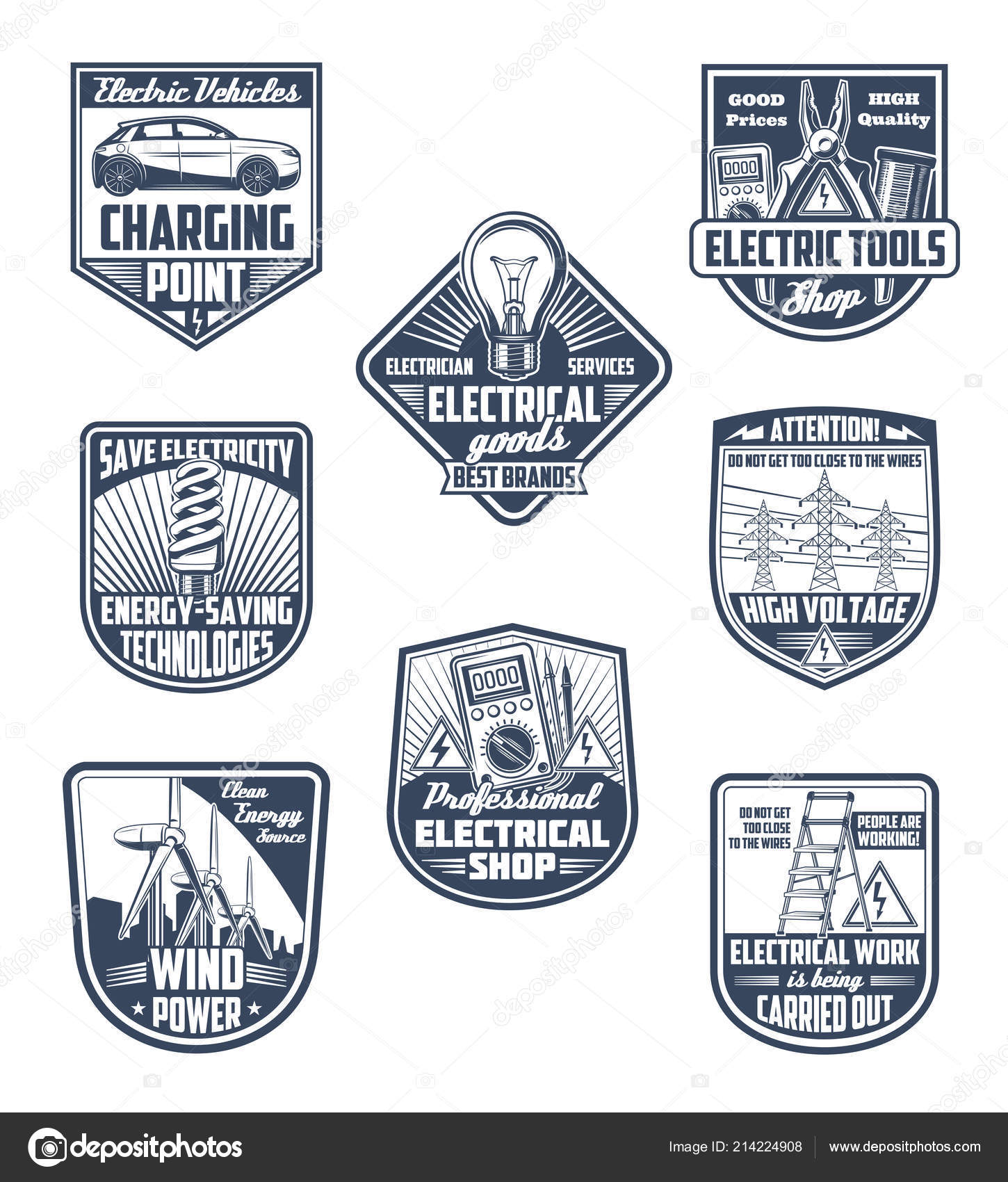 Retro Electric Company Logo