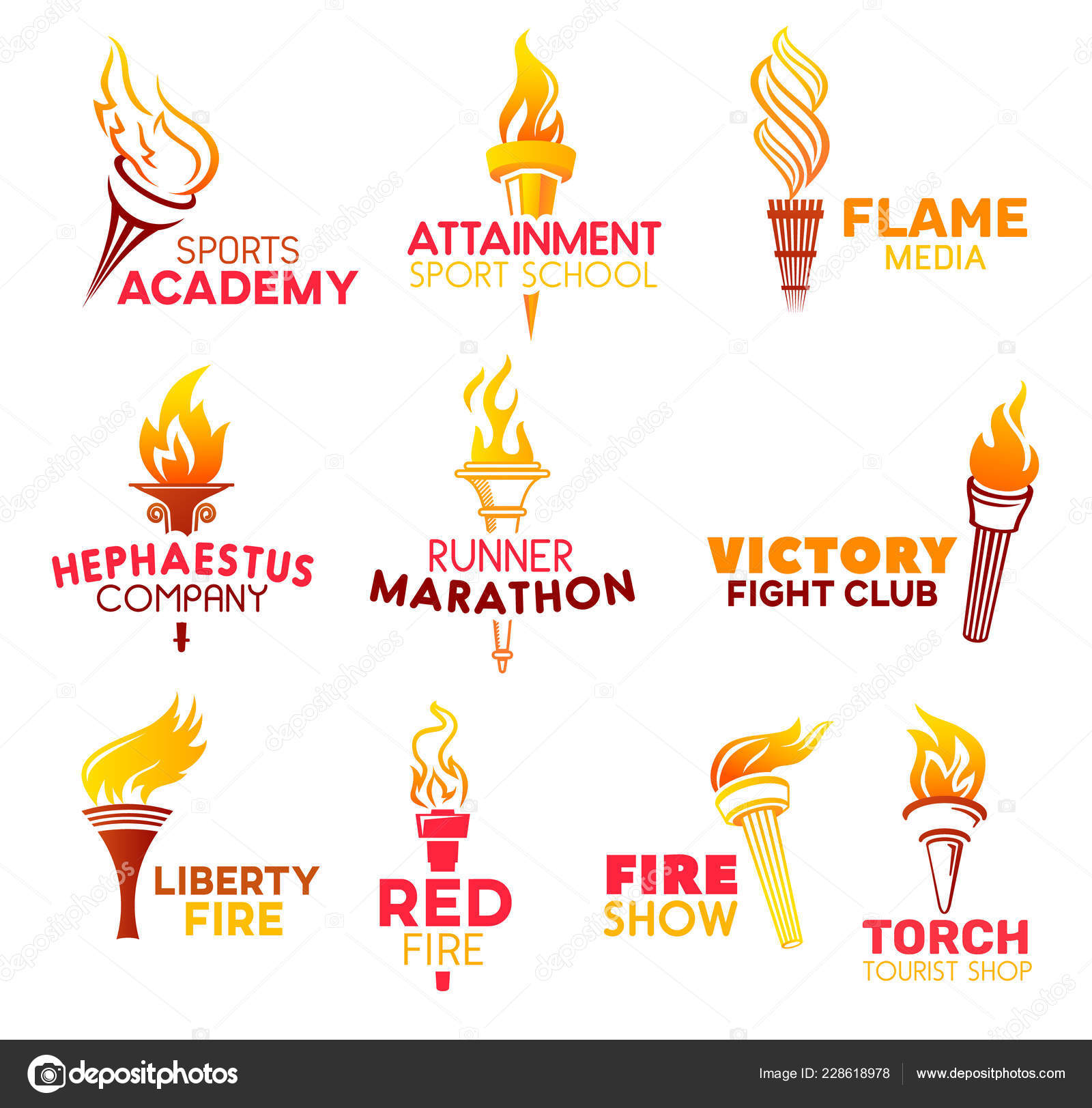 Fire Torch Vector