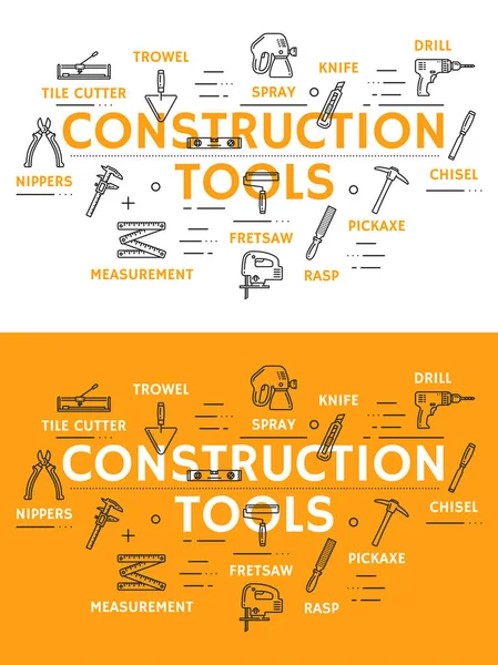 Hand saw with work tool poster for DIY design Stock Illustration by ...