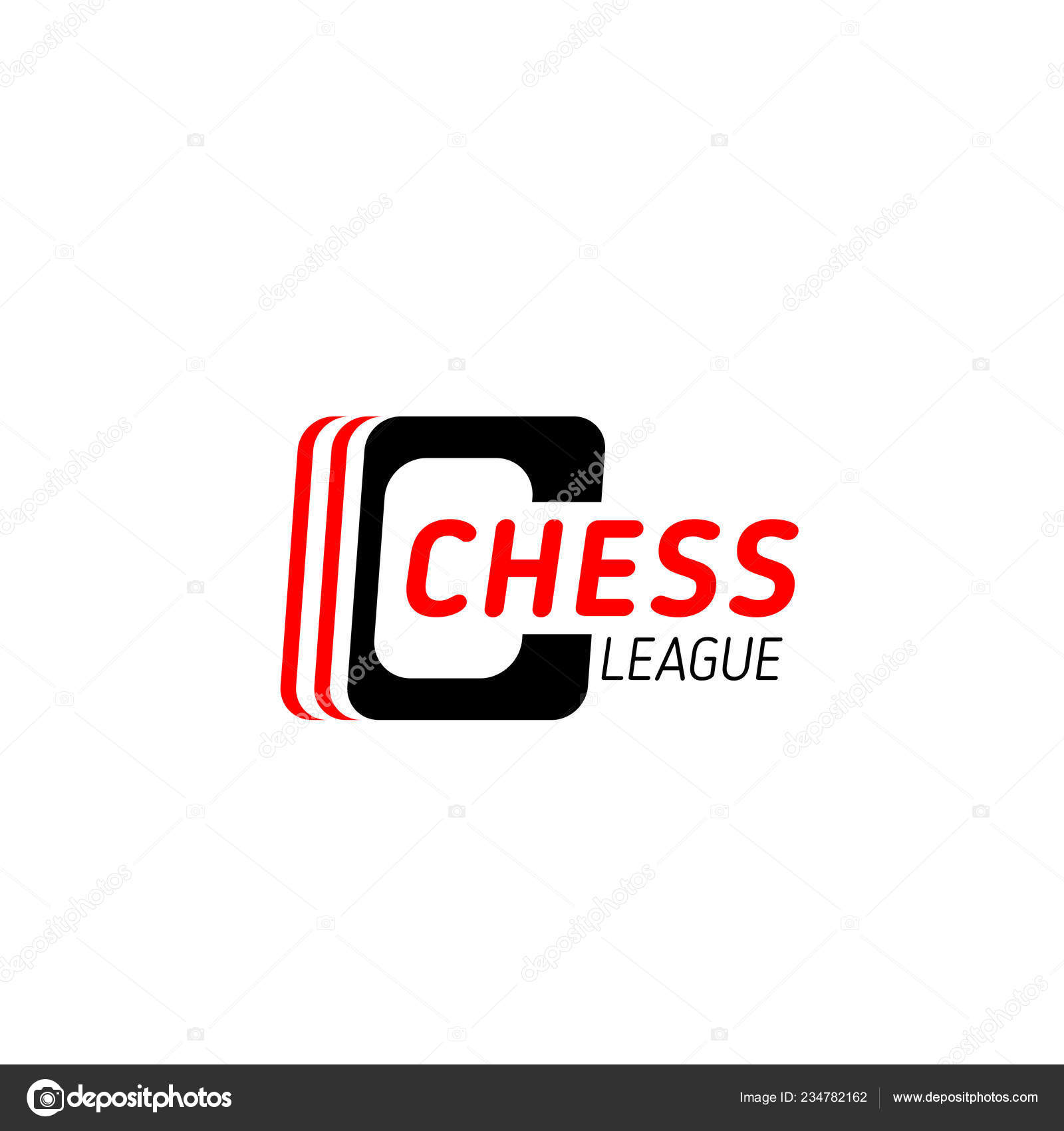 Chess game symbol for sport club emblem design Stock Vector Image by ...