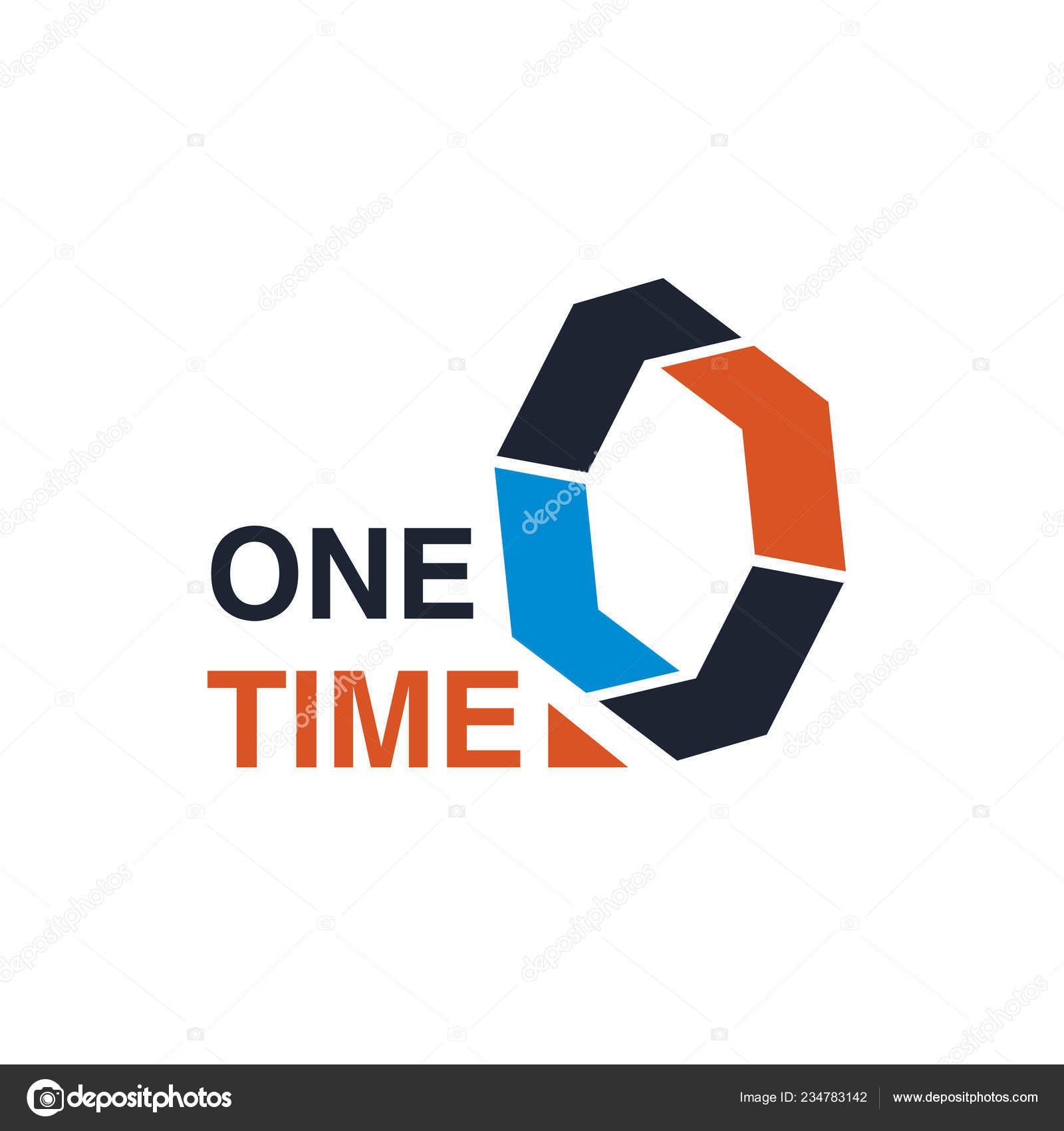 One time vector sign Stock Vector by ©Seamartini 234783142