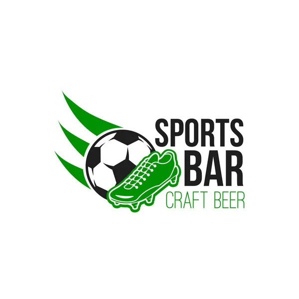 Soccer sports pub football fan bar vector icon Stock Vector Image by ...