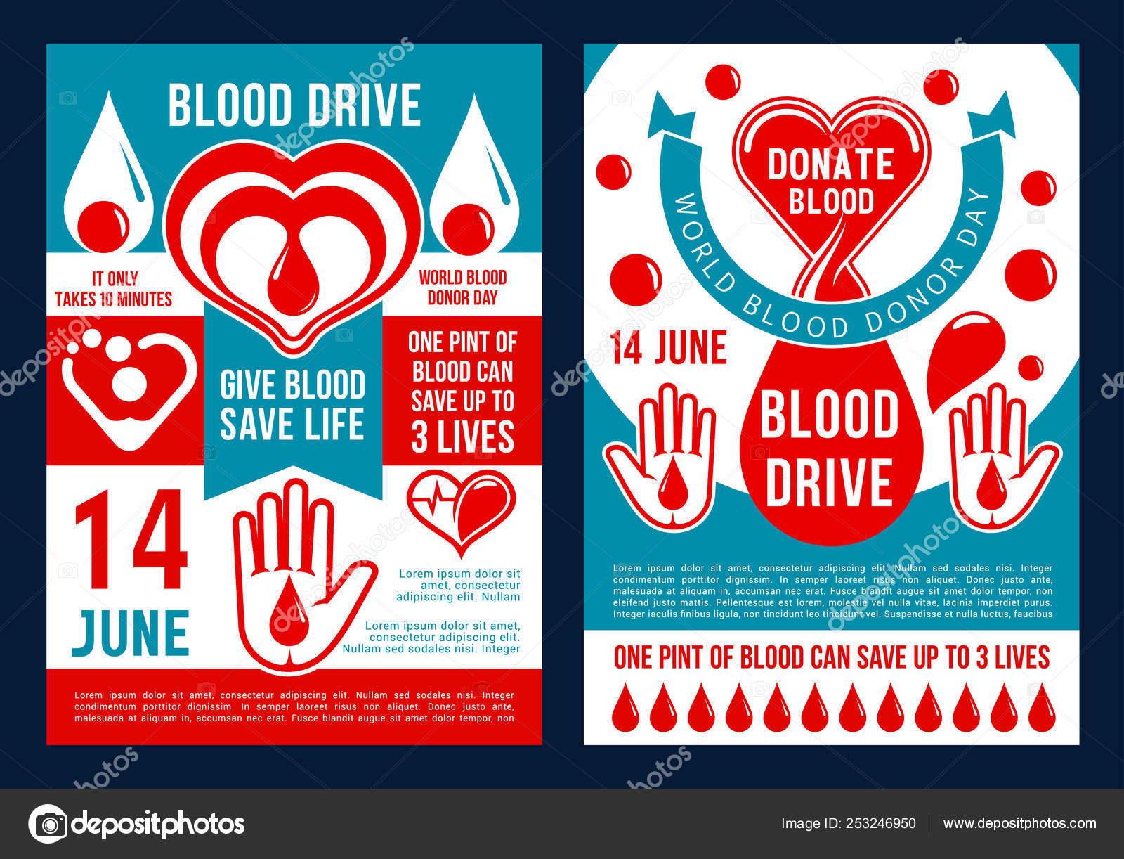 Blood Drive Graphic Design