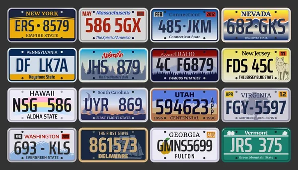 100,000 State license plates Vector Images | Depositphotos