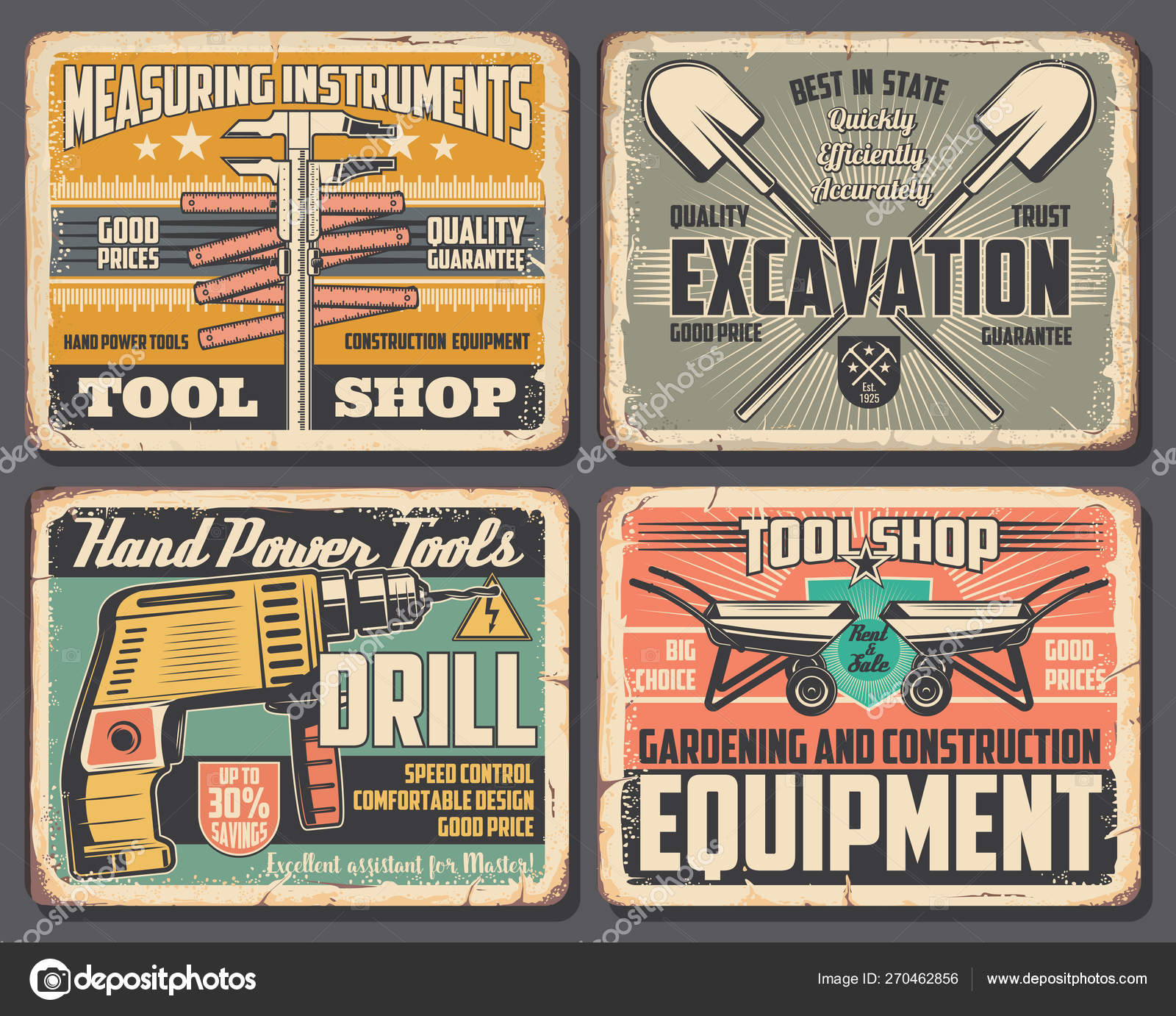 Home repair and construction work tools shop Stock Vector Image by ...