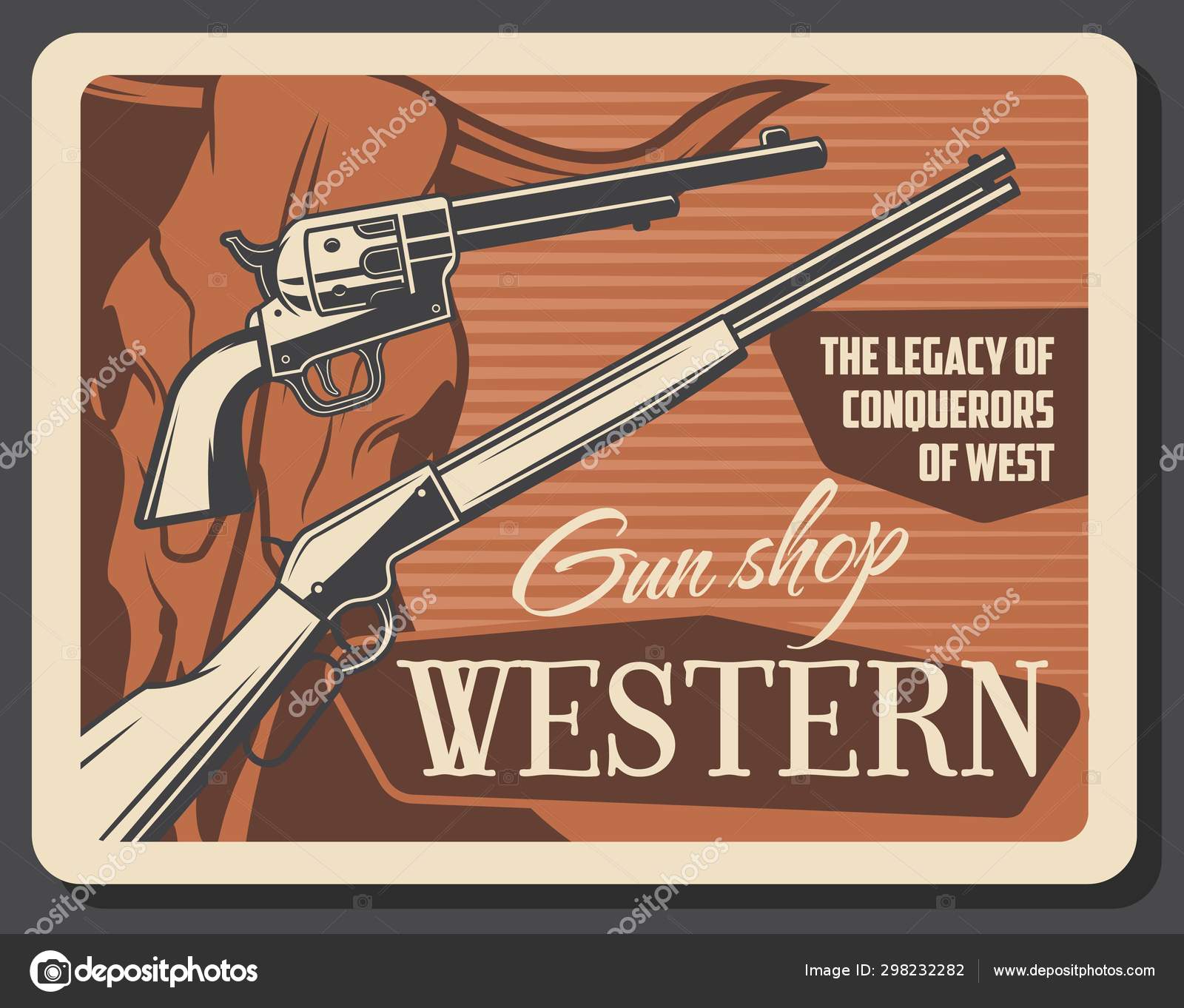 Western Gun Vector