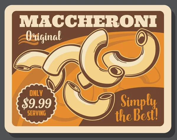 Italian Pasta Retro Posters Vector Macaroni Rigatti Tagliatelle Eliche ...