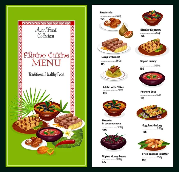 Filipino Food Vector Art Stock Images Depositphotos