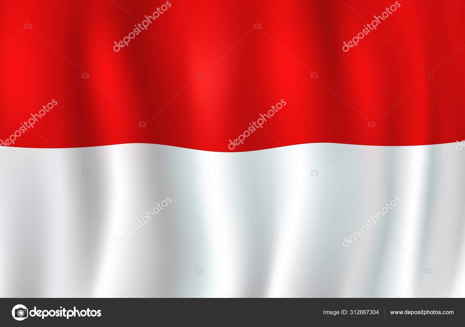 Monaco national flag of red and white strips Stock Vector by ...