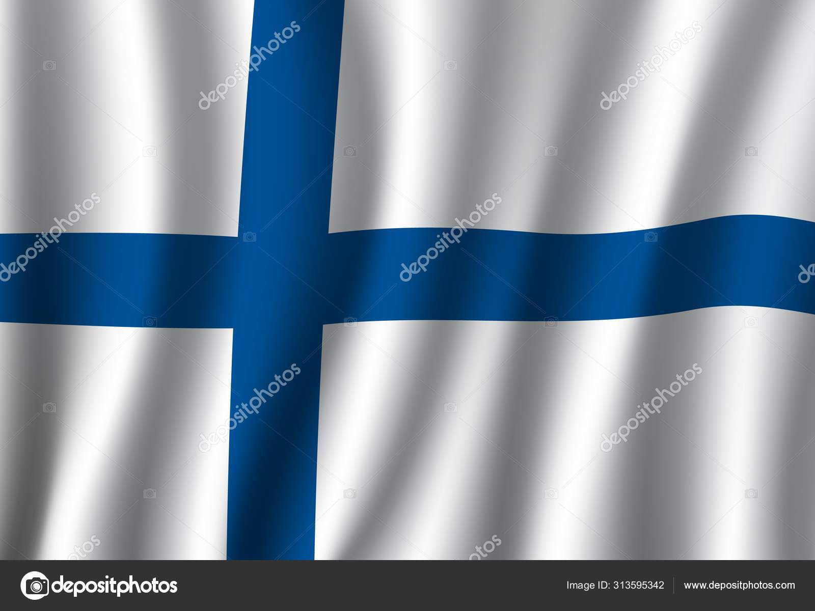 Finnish Flag Wallpaper
