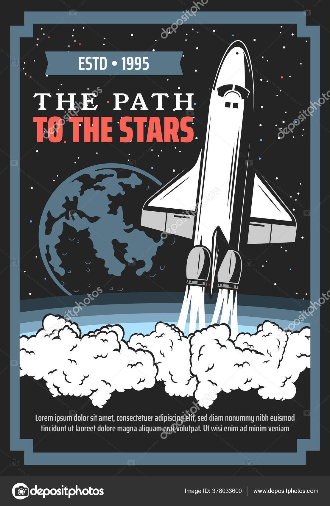 Retro Rocket Ship Posters