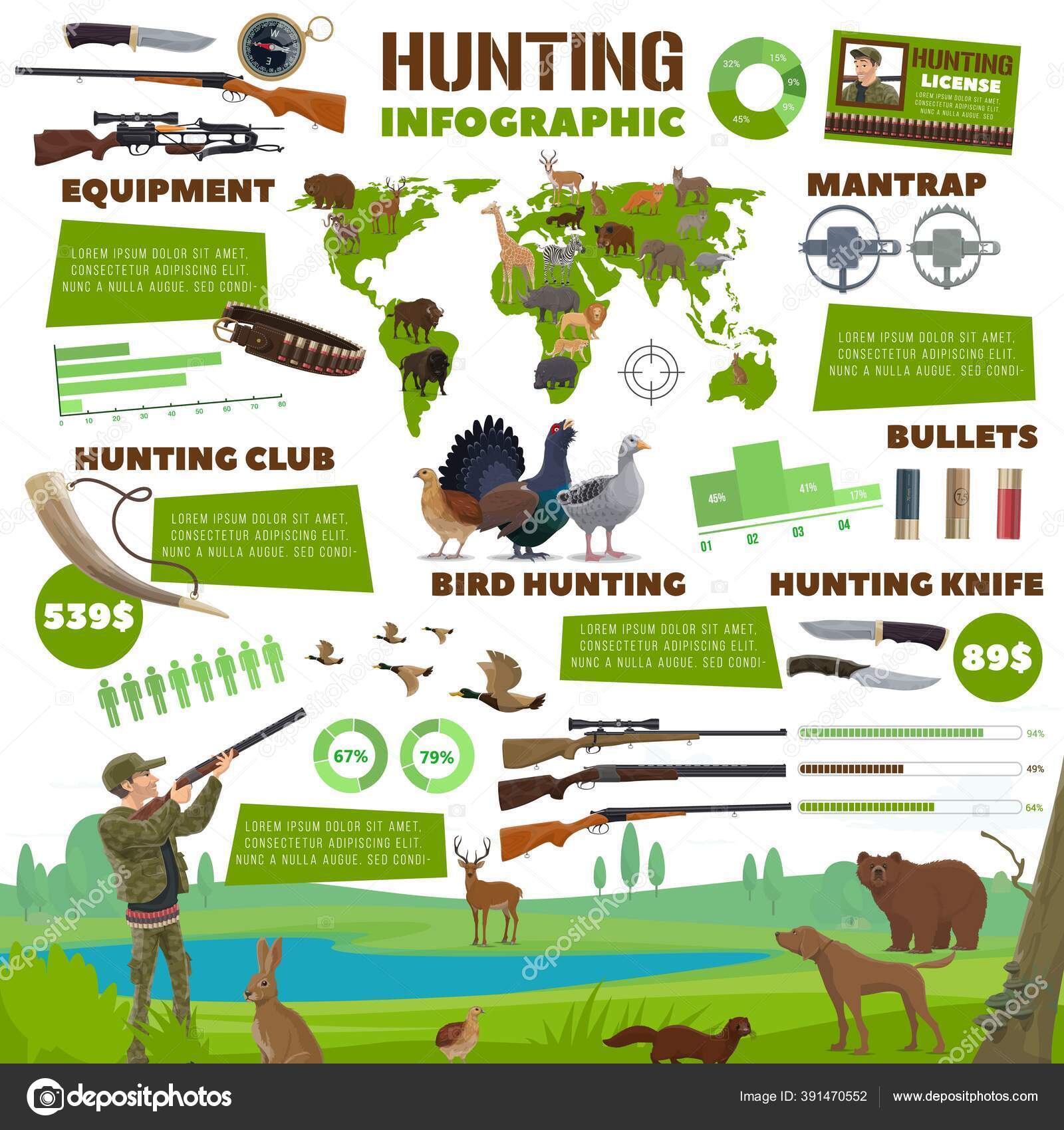 Hunting World Map