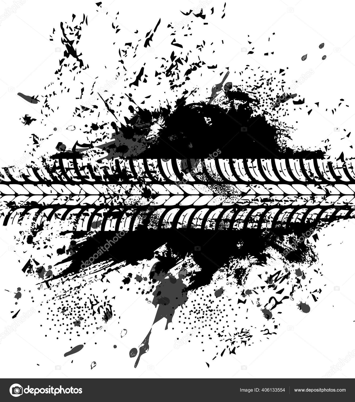 Off Road Tire Track Vector