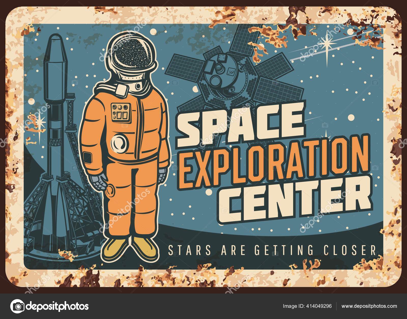 Vintage Astronaut Sign