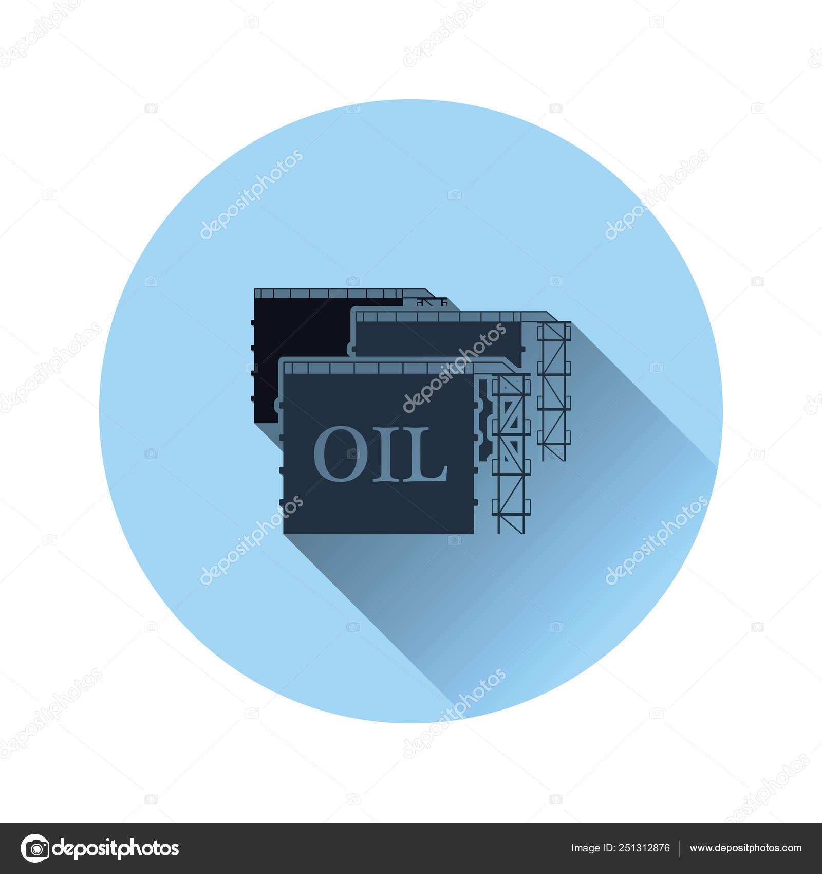 Oil tank storage icon Stock Vector Image by ©angelp #251312876