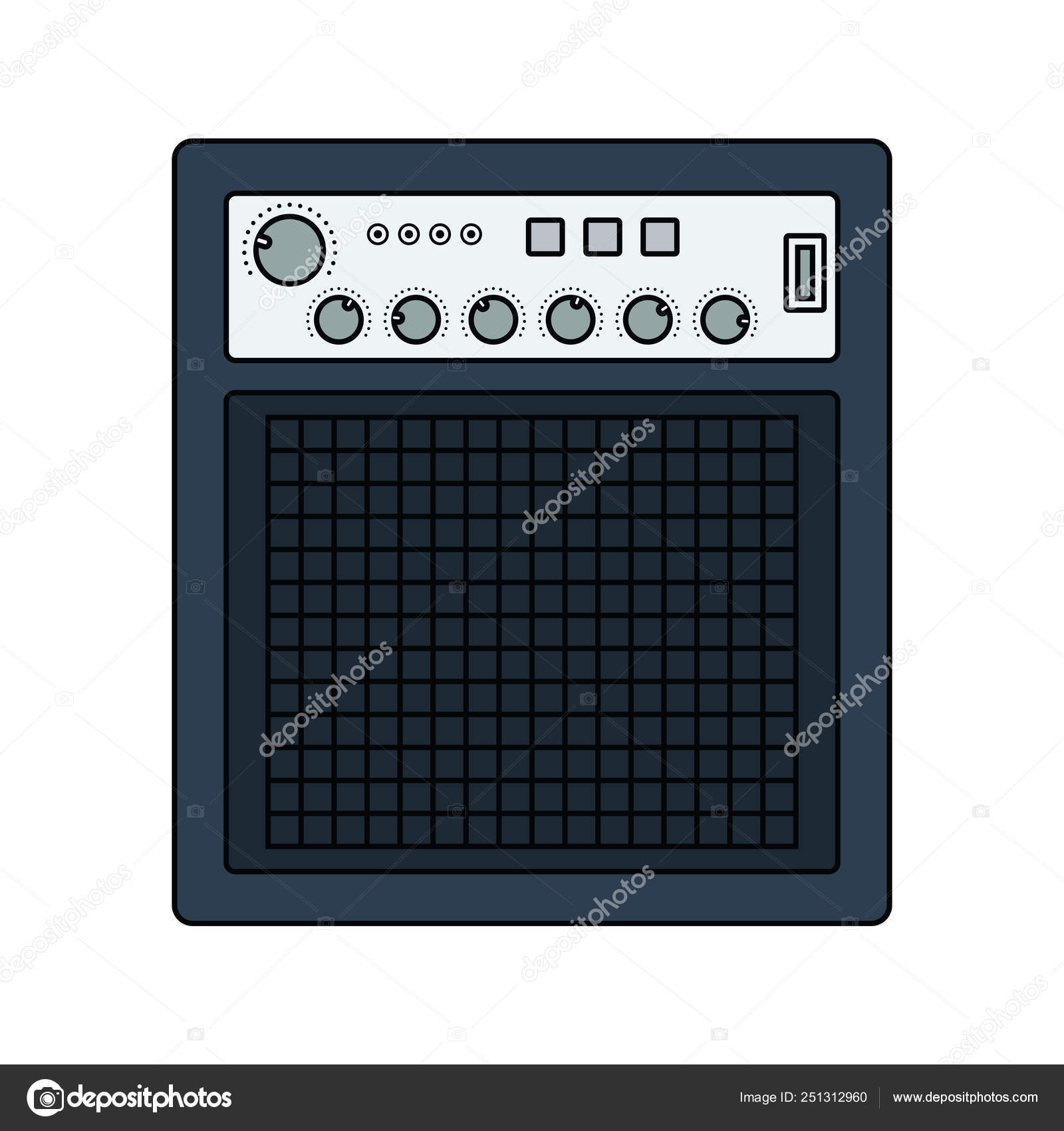 Audio monitor icon Stock Vector Image by ©angelp #251312960