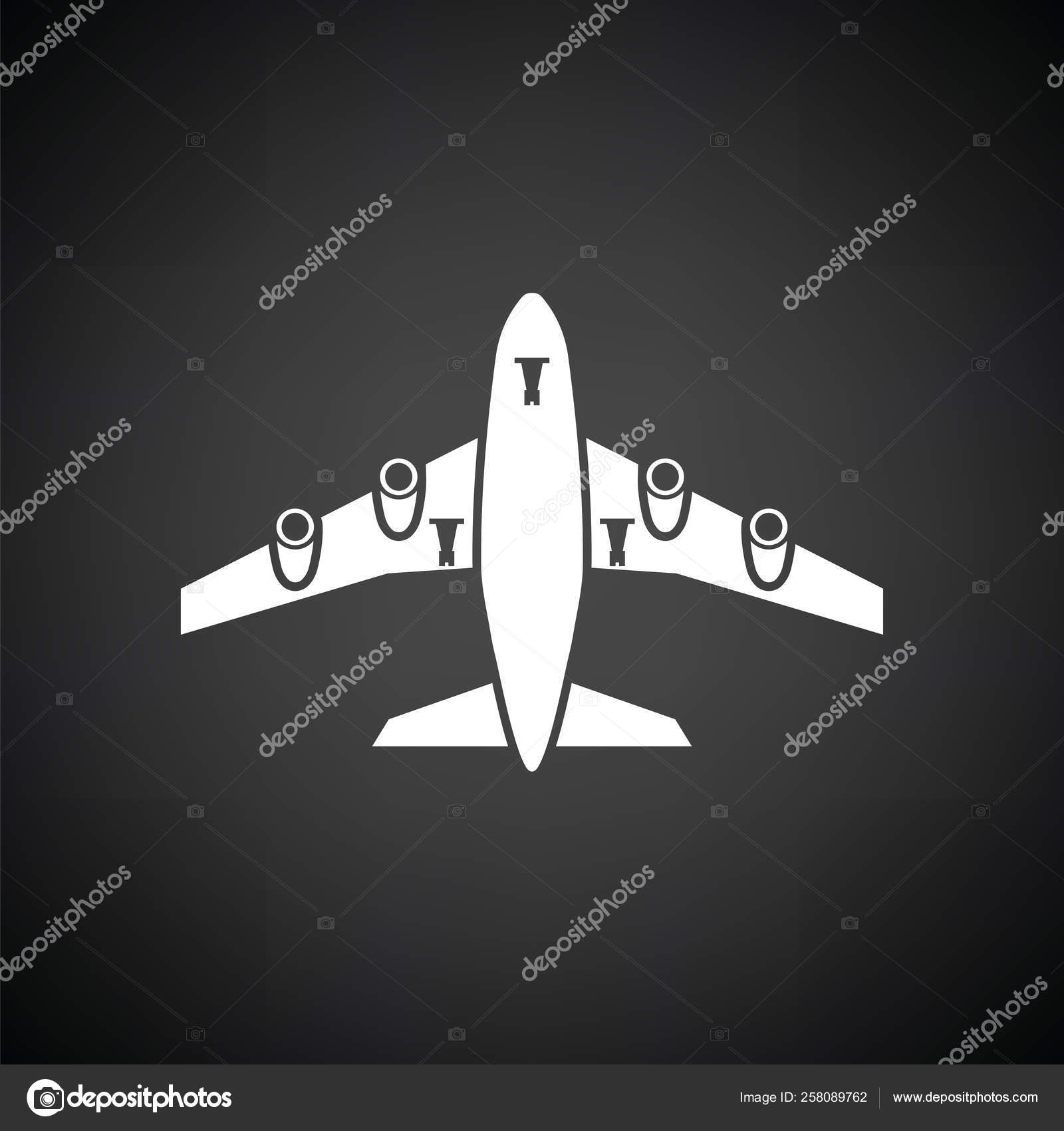 Airplane takeoff icon front view Stock Vector by ©angelp 258089762