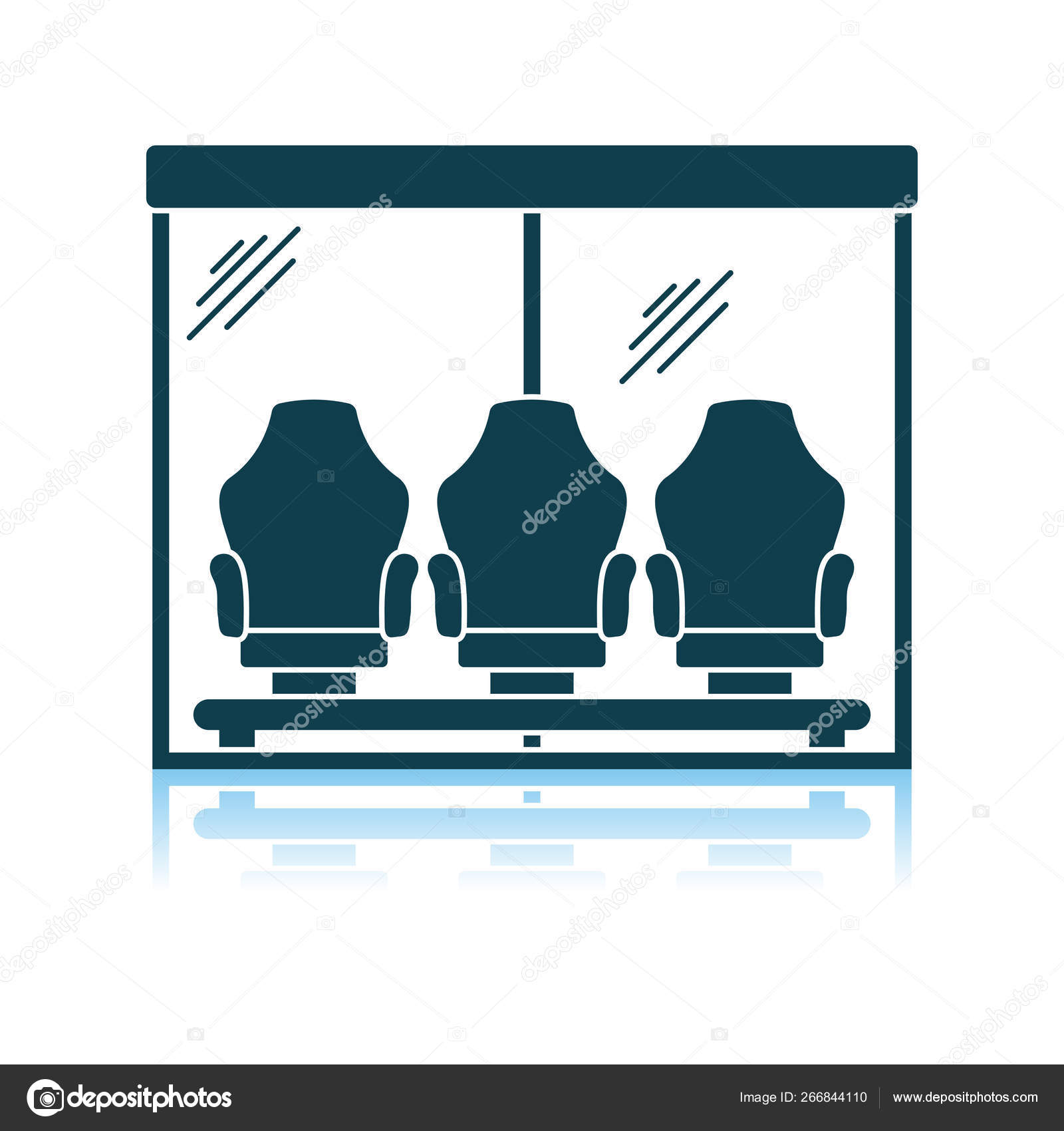Soccer Player's Bench Icon Stock Vector Image by ©angelp #266844110