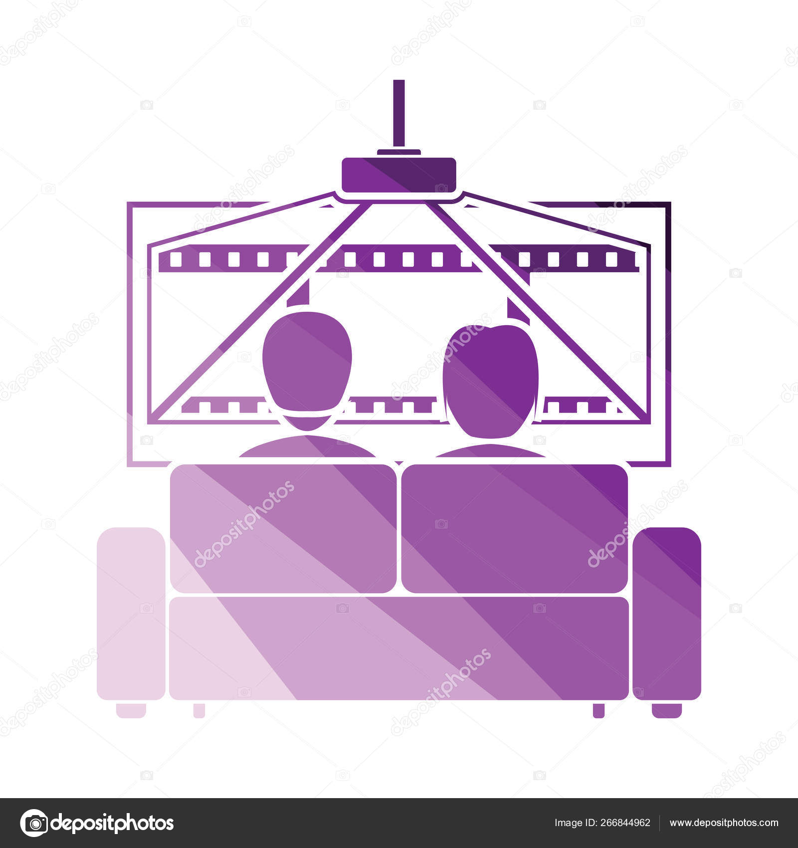 Cinema sofa icon Stock Vector by ©angelp 266844962