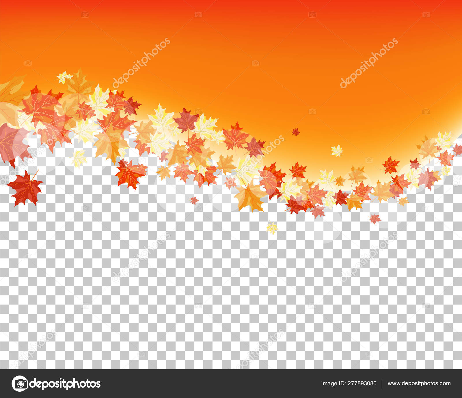 Falling maple leaves Stock Vector Image by ©angelp #277893080