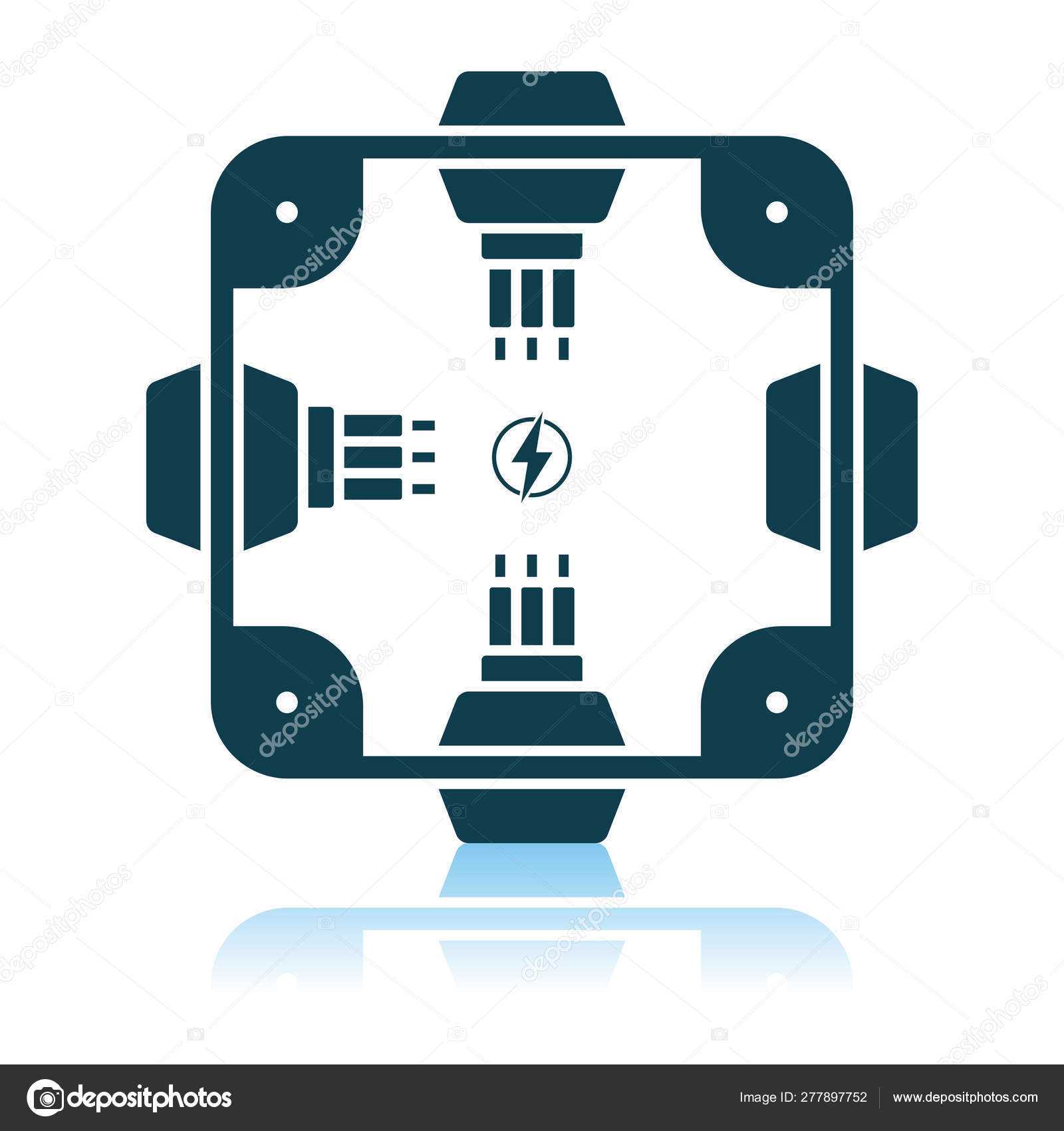 Electrical Junction Box Icon Stock Vector Image by ©angelp #277897752