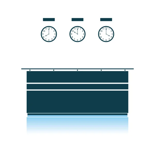 Office Reception Desk Icon Editable Bold Outline Color Fill Design ...