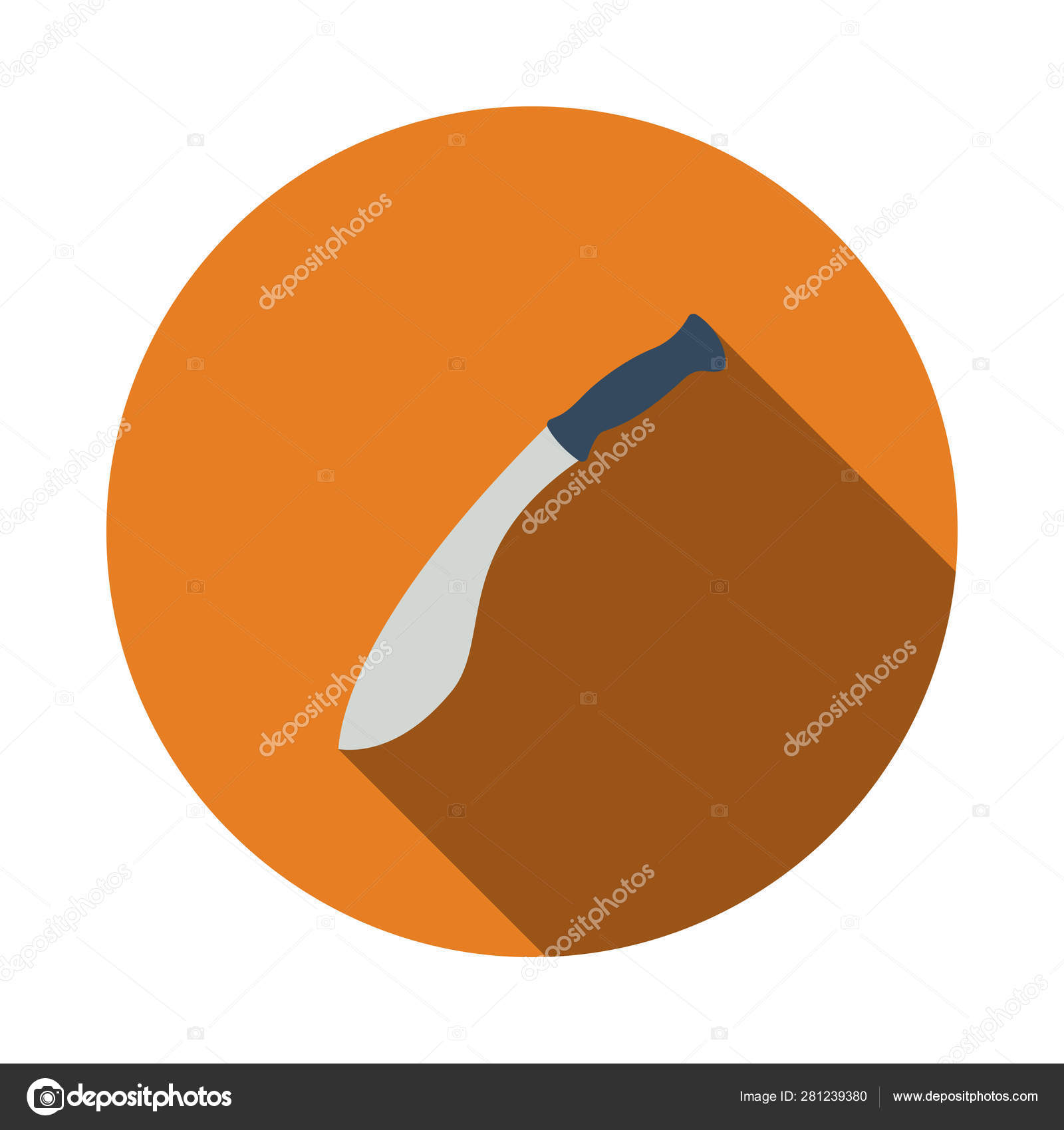 Machete Icon Stock Vector by ©angelp 281239380