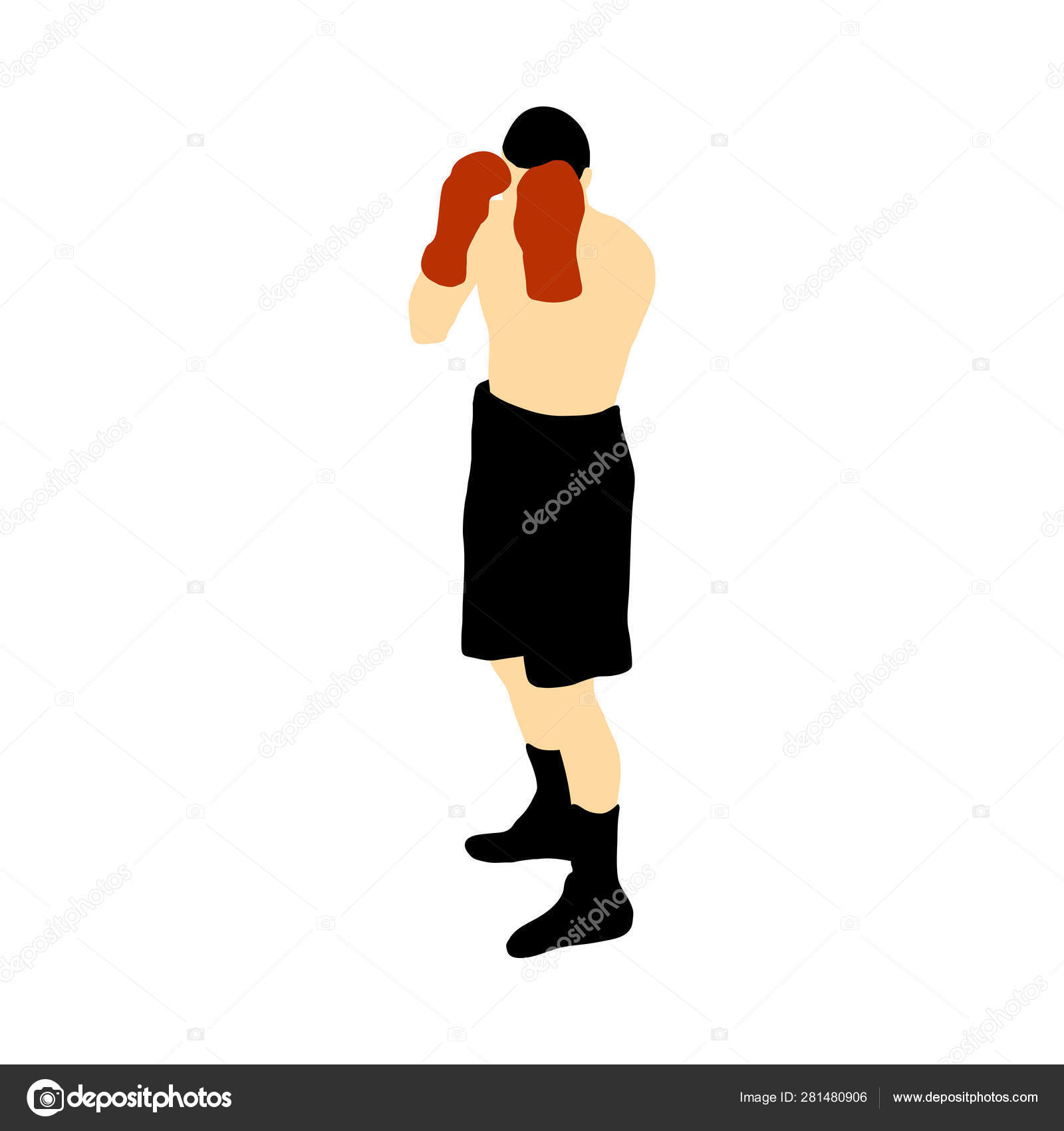 Boxing silhouette Stock Vector by ©angelp 281480906
