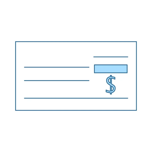 Icono cheque bancario Vector de stock por ©angelp 136494750