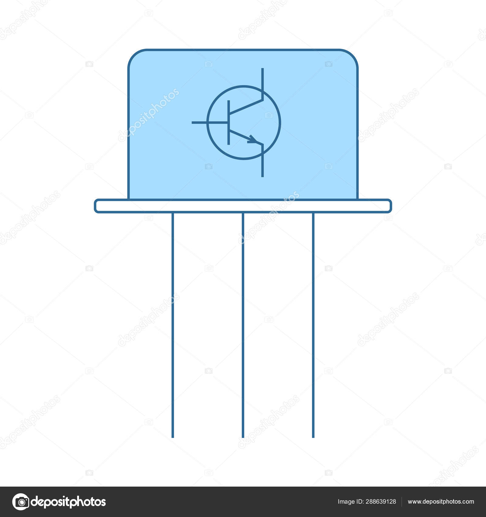 Icono de transistor Vector de stock #288639128 de ©angelp