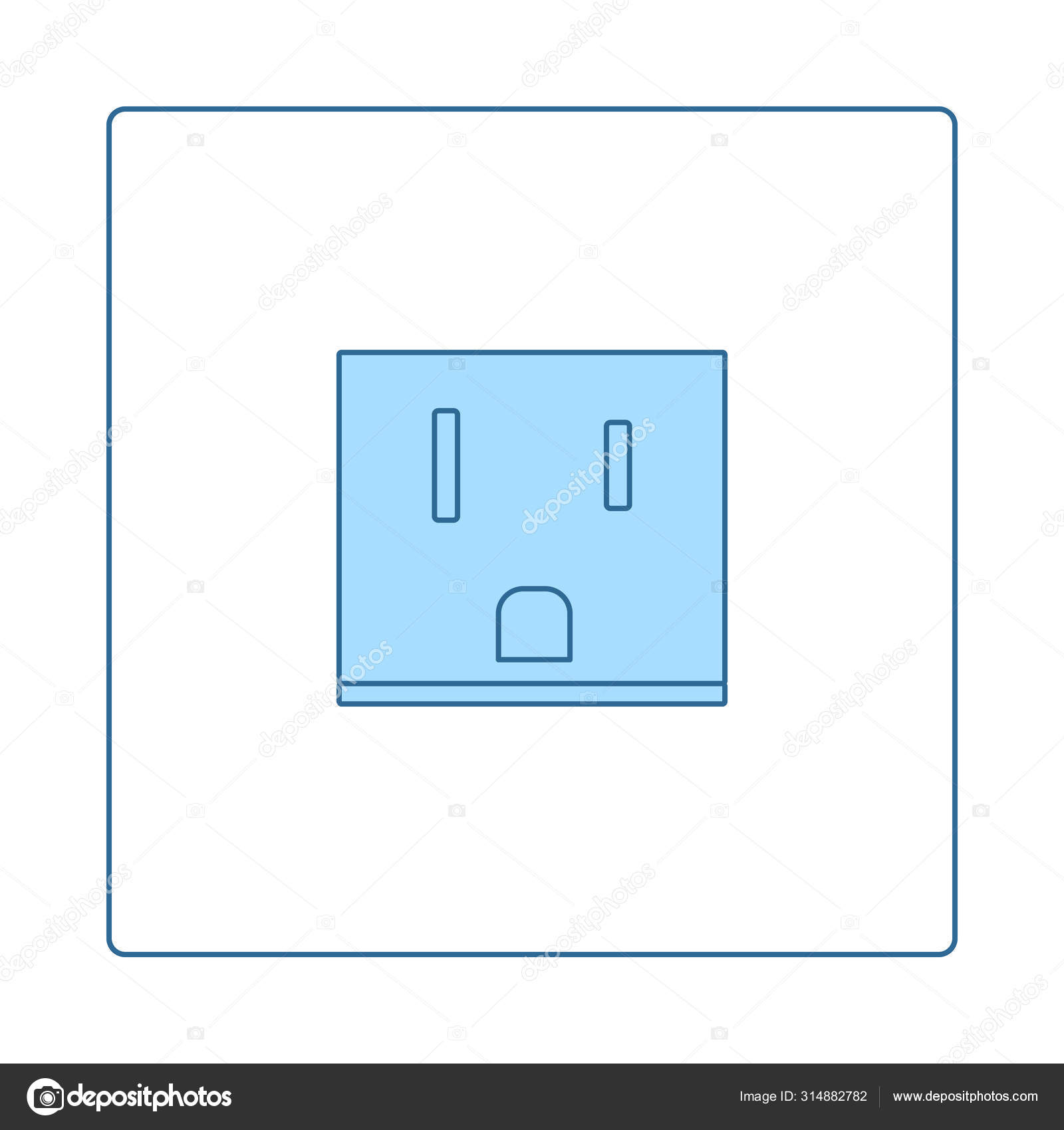 USA Electrical Socket Icon Stock Vector by ©angelp 314882782