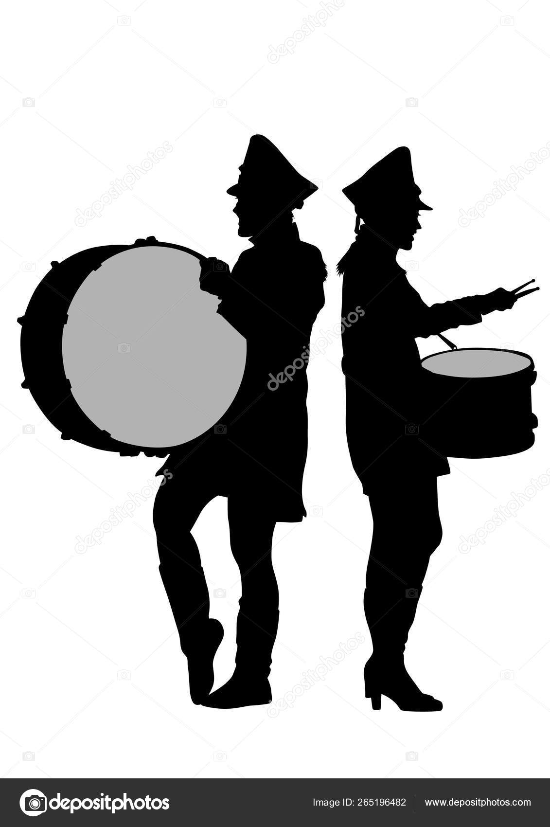 Marching Drum Silhouette