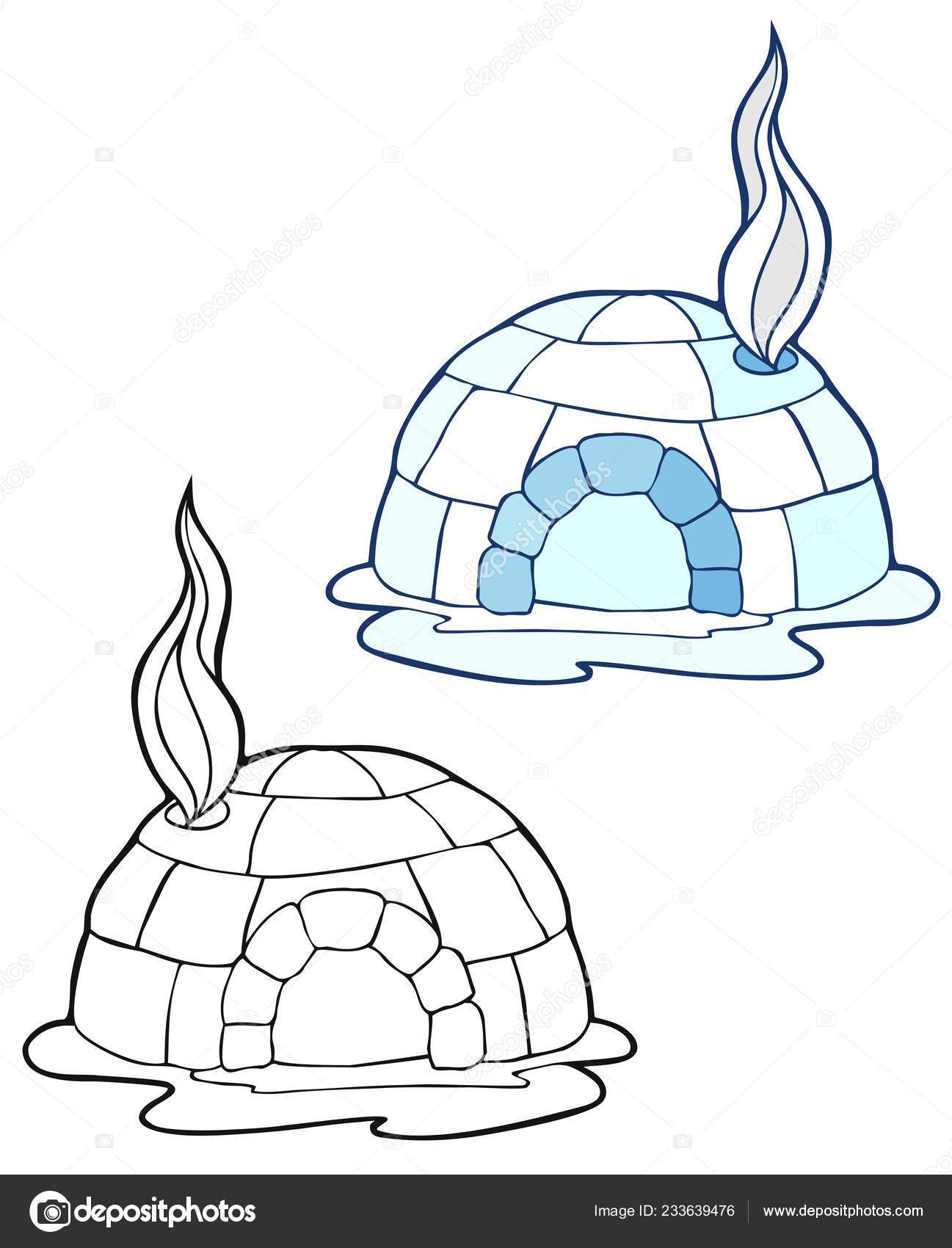 Igloo Black And White Clipart Igloo Black White Photos And Images