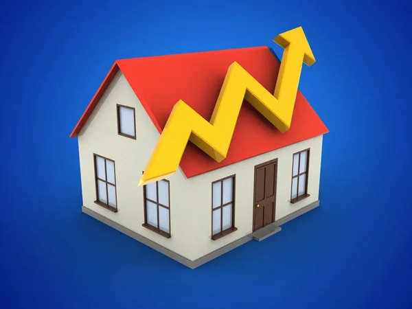 Graph and houses Stock Photo by ©mmaxer 12055804