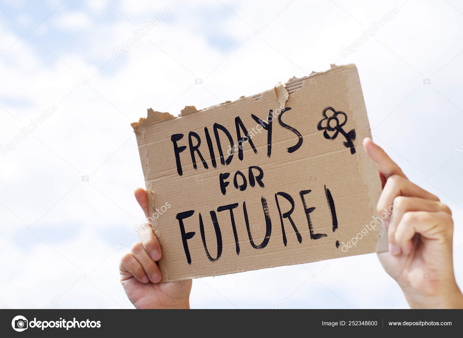 Text fridays for future in a brown signboard Stock Photo by ©nito103 ...