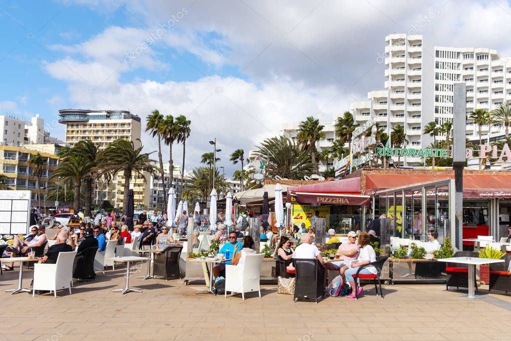 Playa del Inglés, Maspalomas, Gran Canaria, España 2023