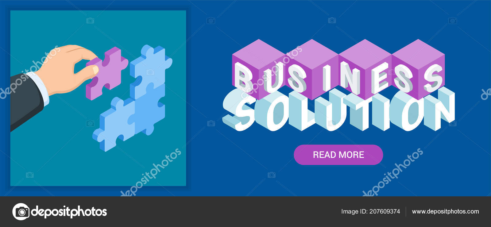 Business solution banner Stock Vector by ©Genestro 207609374