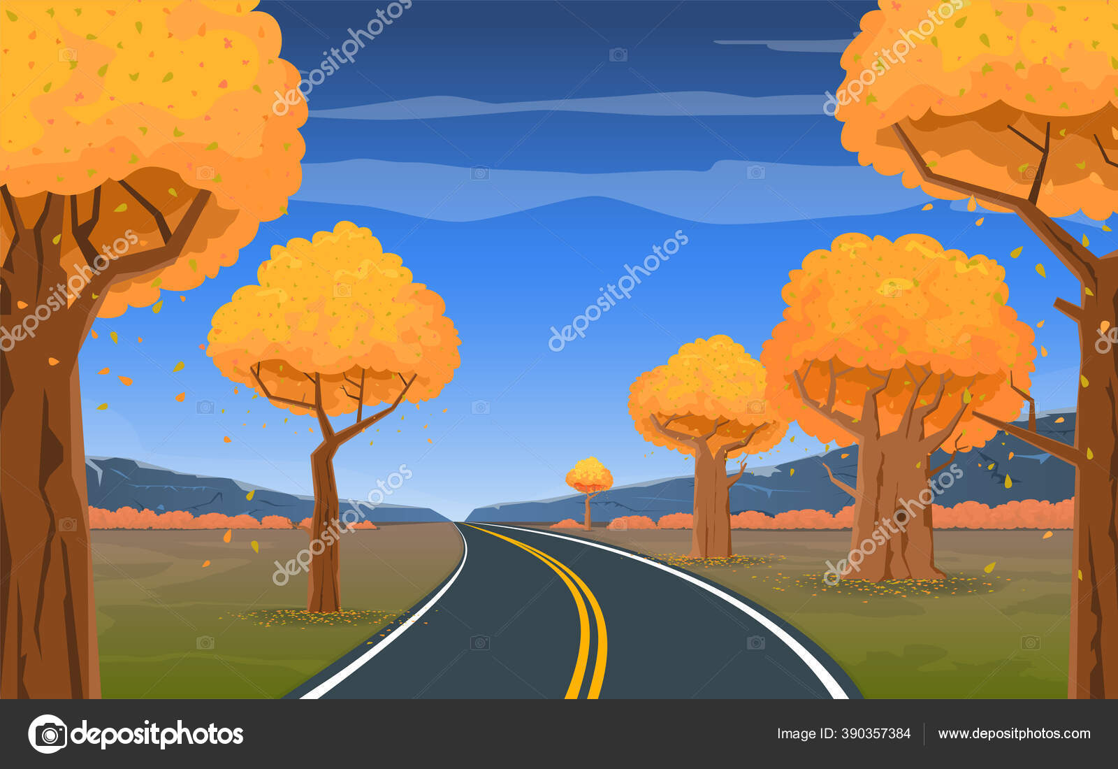 Background Road Animation