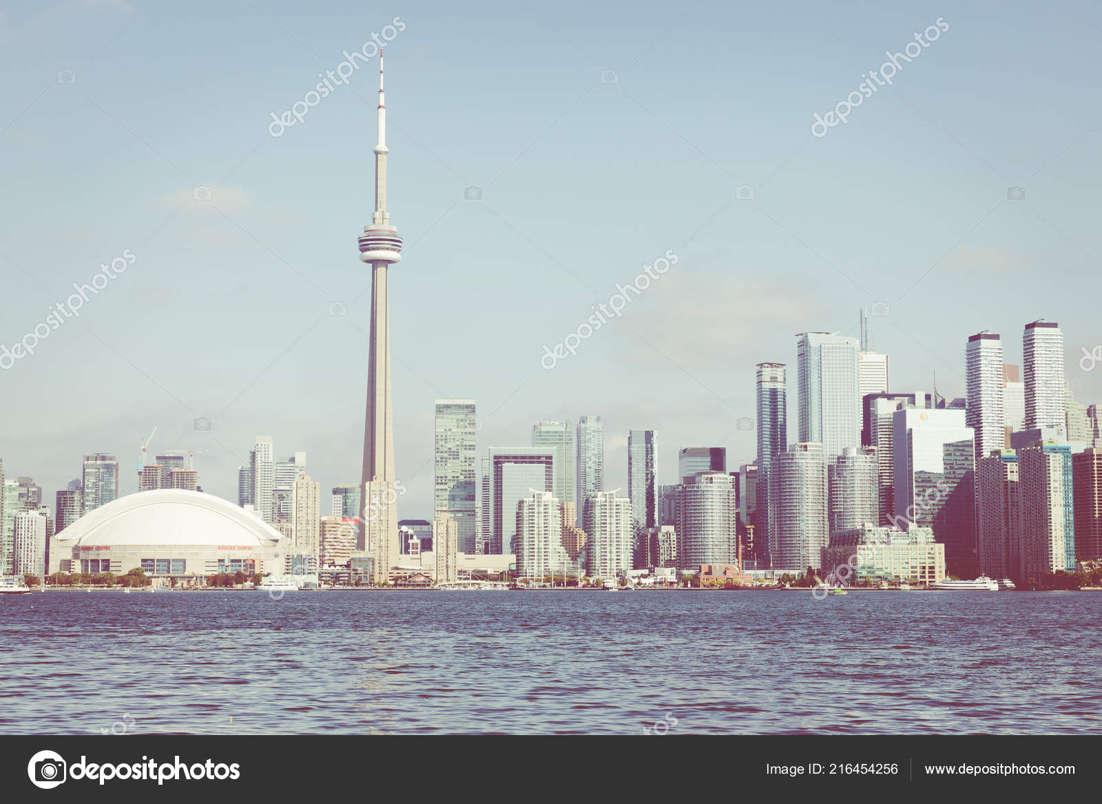 Beautiful Toronto Skyline Lake Toronto Ontario Canada — Stock Photo ...