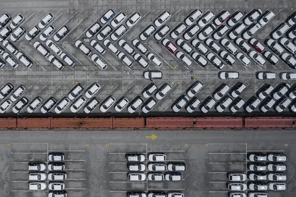 Car dealership aerial Stock Photos, Royalty Free Car dealership aerial ...