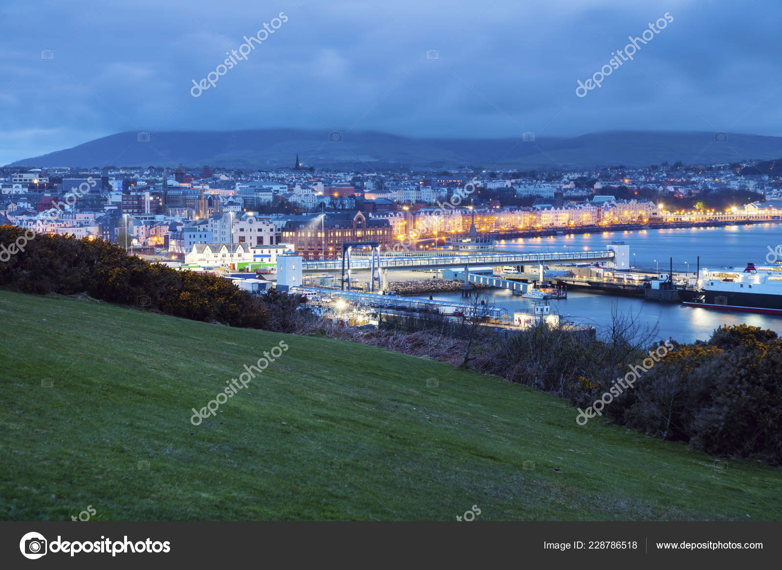 Panorama Douglas Isle Man Douglas Isle Man — Stock Photo © benkrut ...