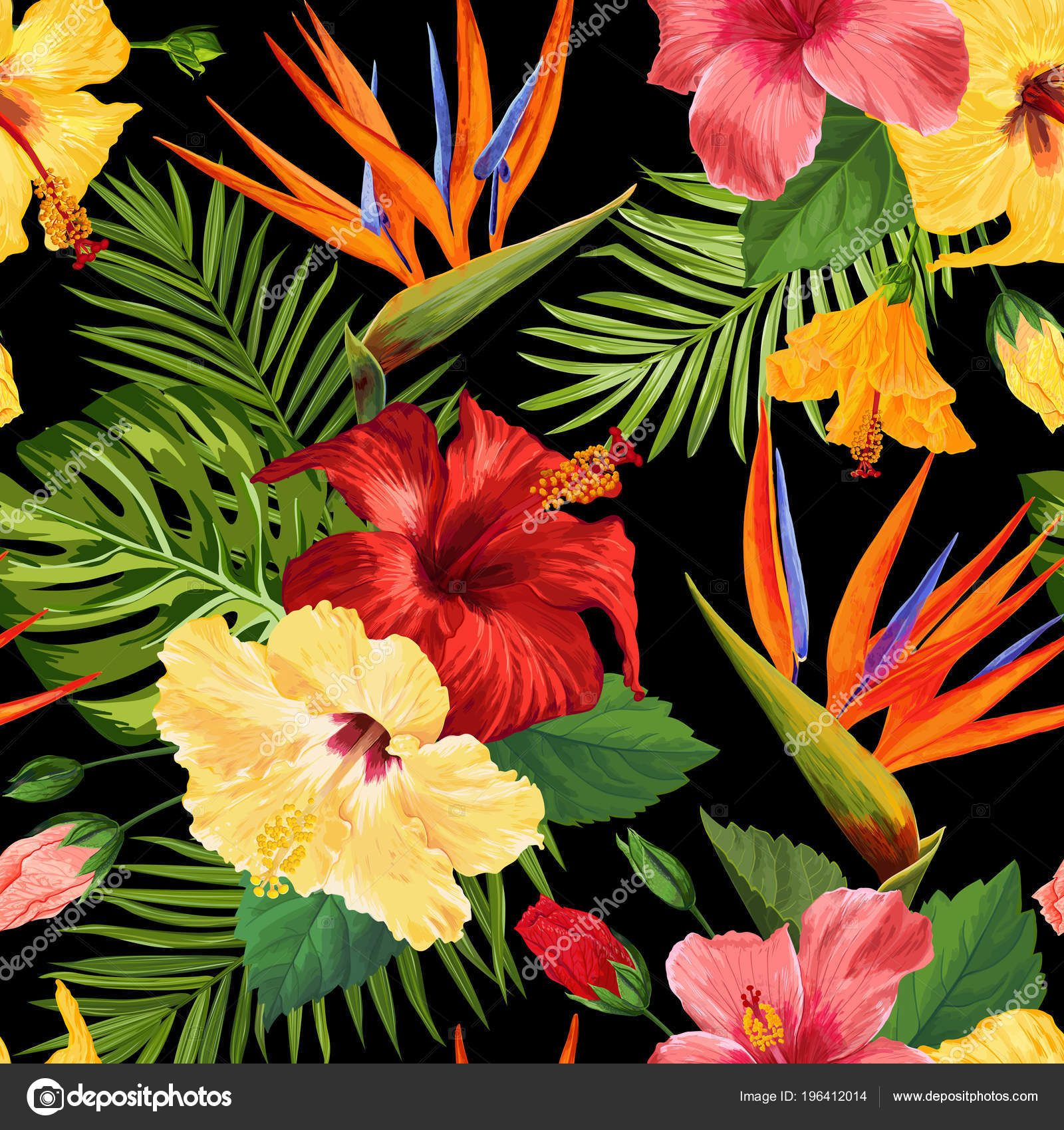 Tropical Flower Pattern