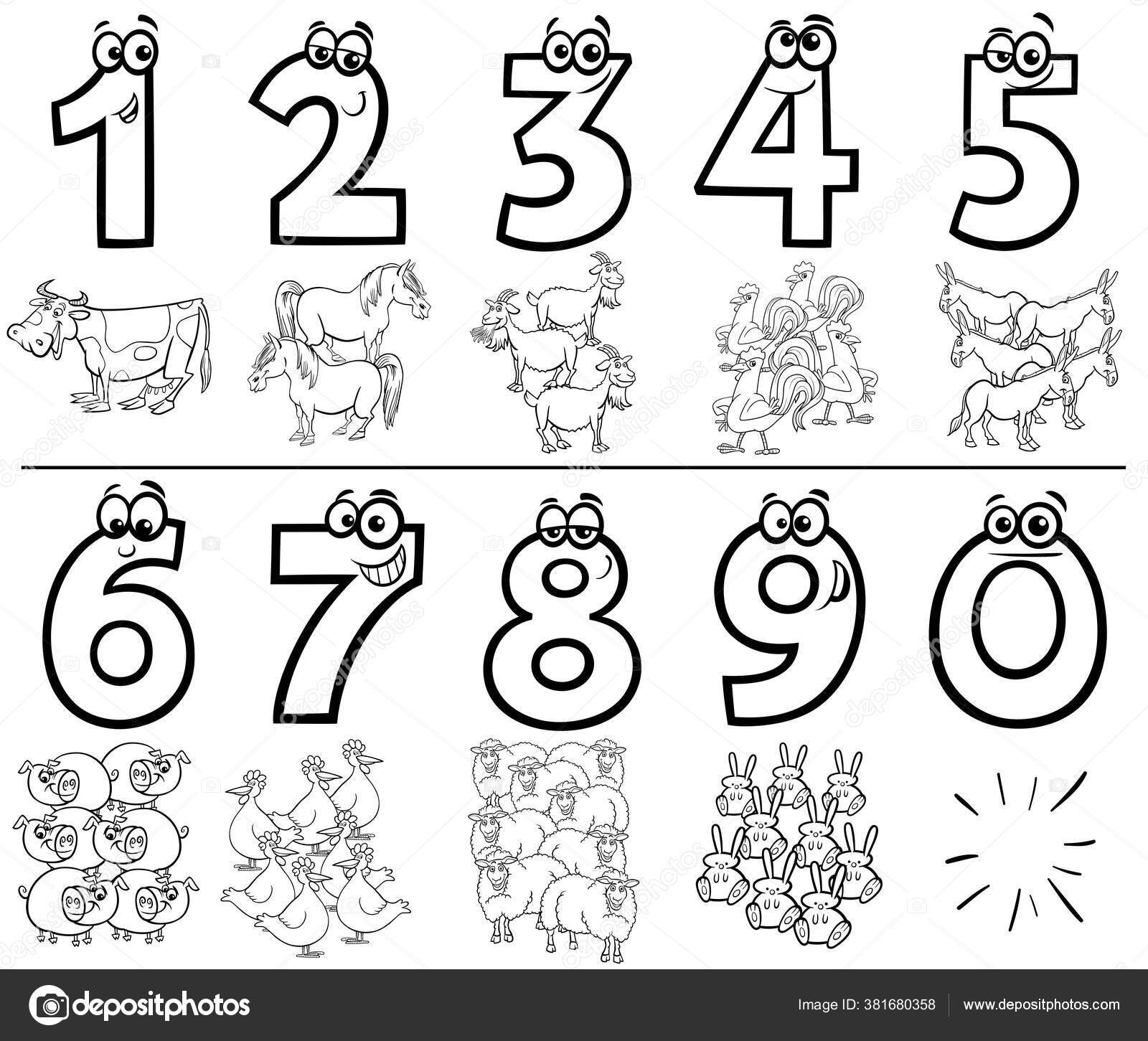 Nine Clipart Black And White