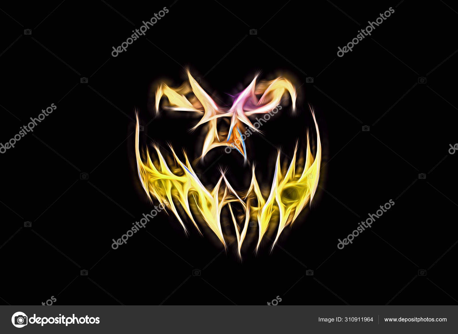 Various Halloween illustrations depicting different aspect of ...