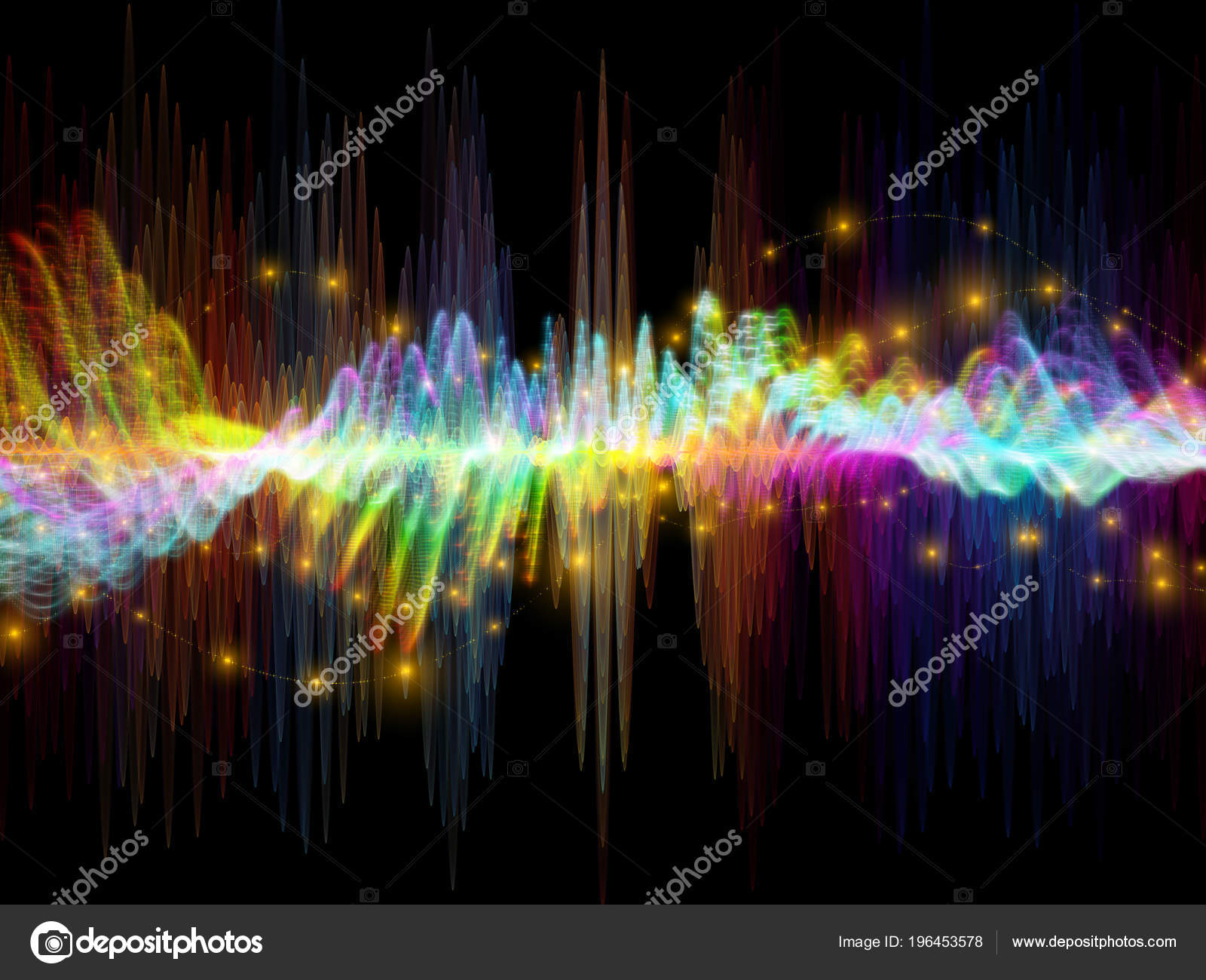Wave Function Series Background Design Colored Sine Vibrations Light ...