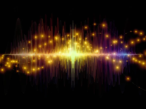 Wave Function series. Composition of colored sine vibrations, light and ...