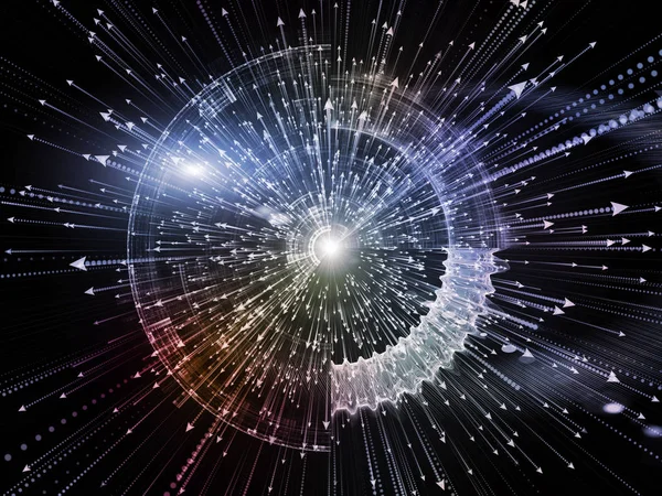 Information Burst series. Abstract design made of explosion of arrows ...