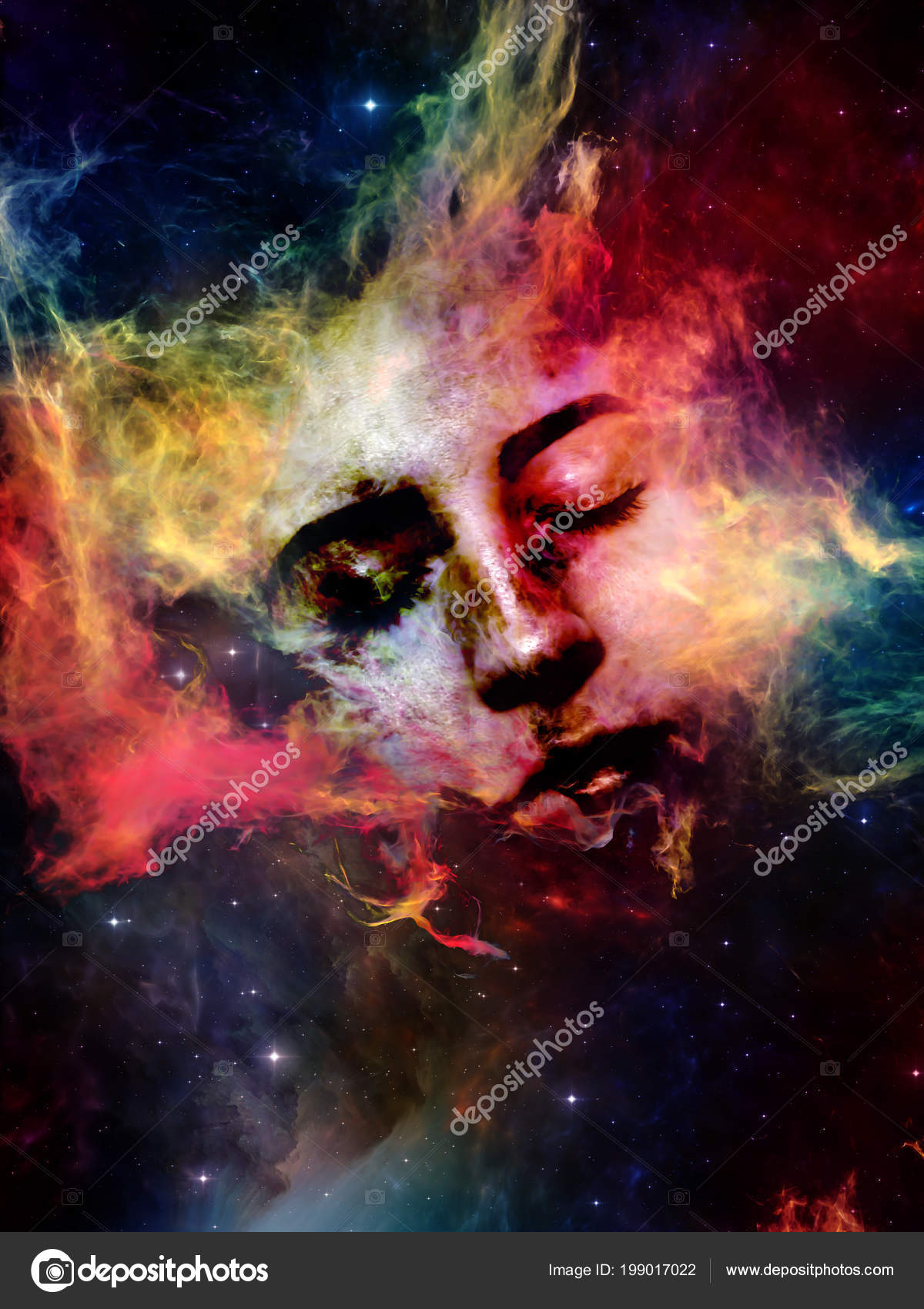 Face Nebula Space